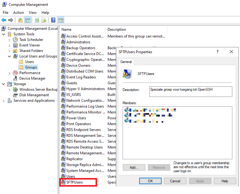 Setting up a SFTP server on Windows Server 2022 - PepperCrew